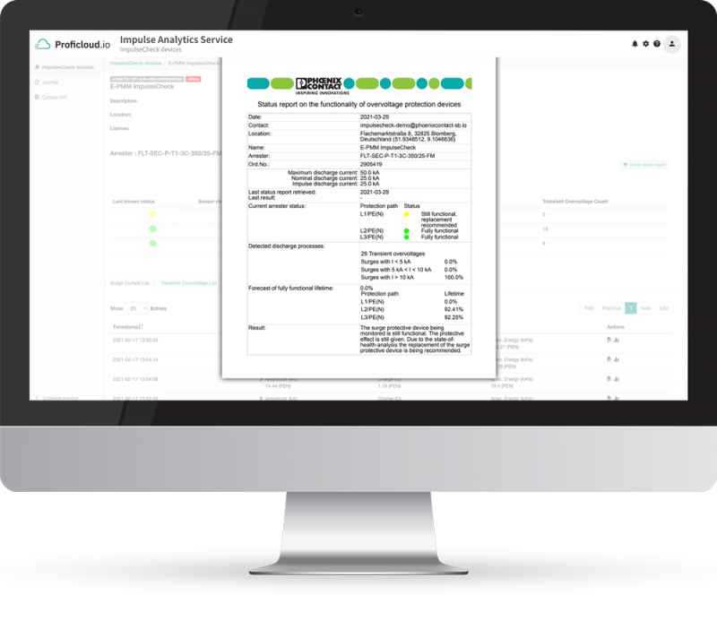 Impulse Analytics Service: Powered by Proficloud.io