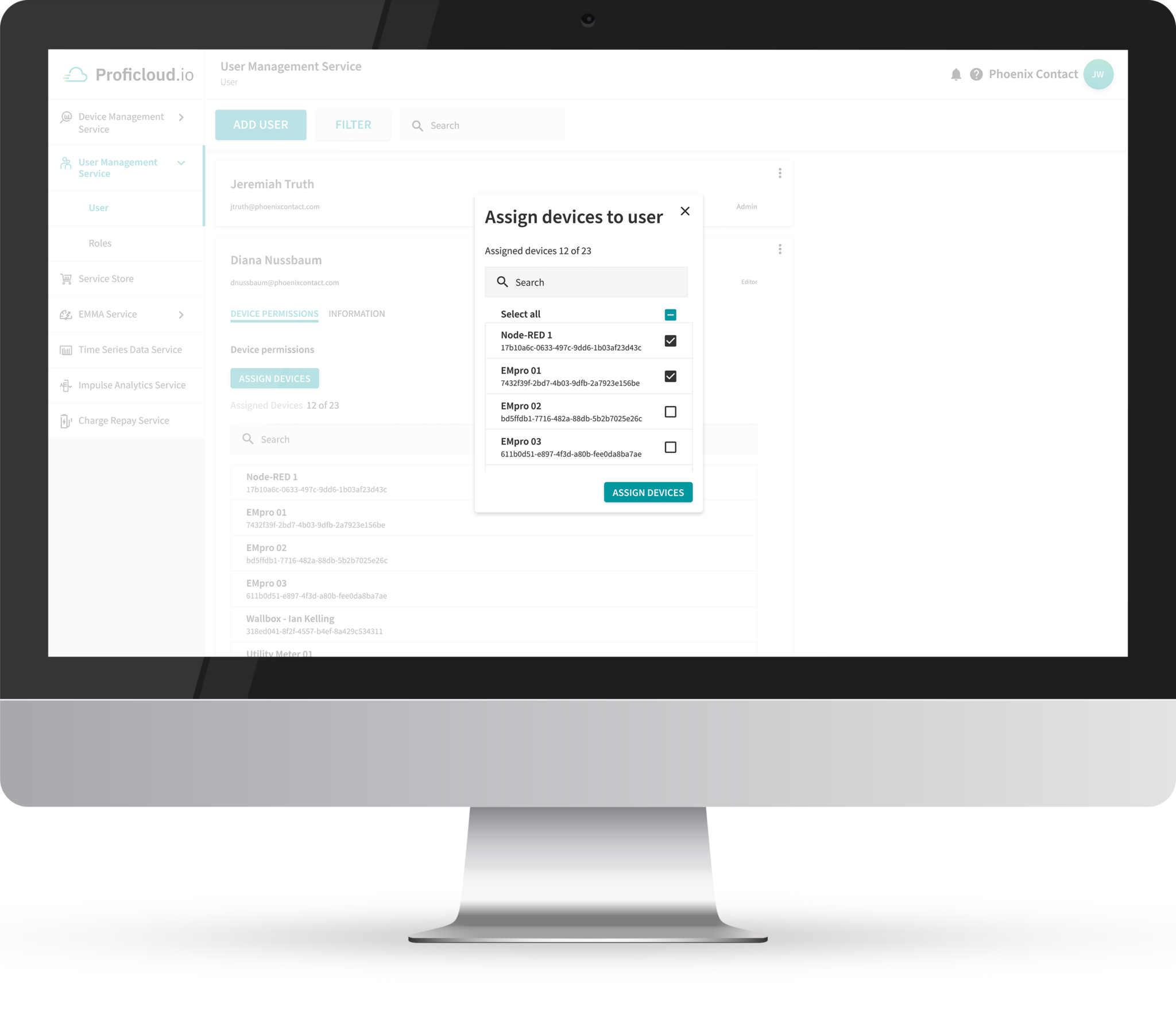 Update for the User Management Service on Proficloud.io | Proficloud.io